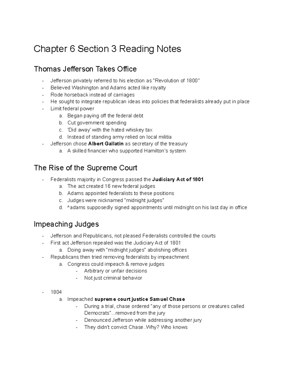 Chapter 6 section 3 notes - Chapter 6 Section 3 Reading Notes Thomas ...