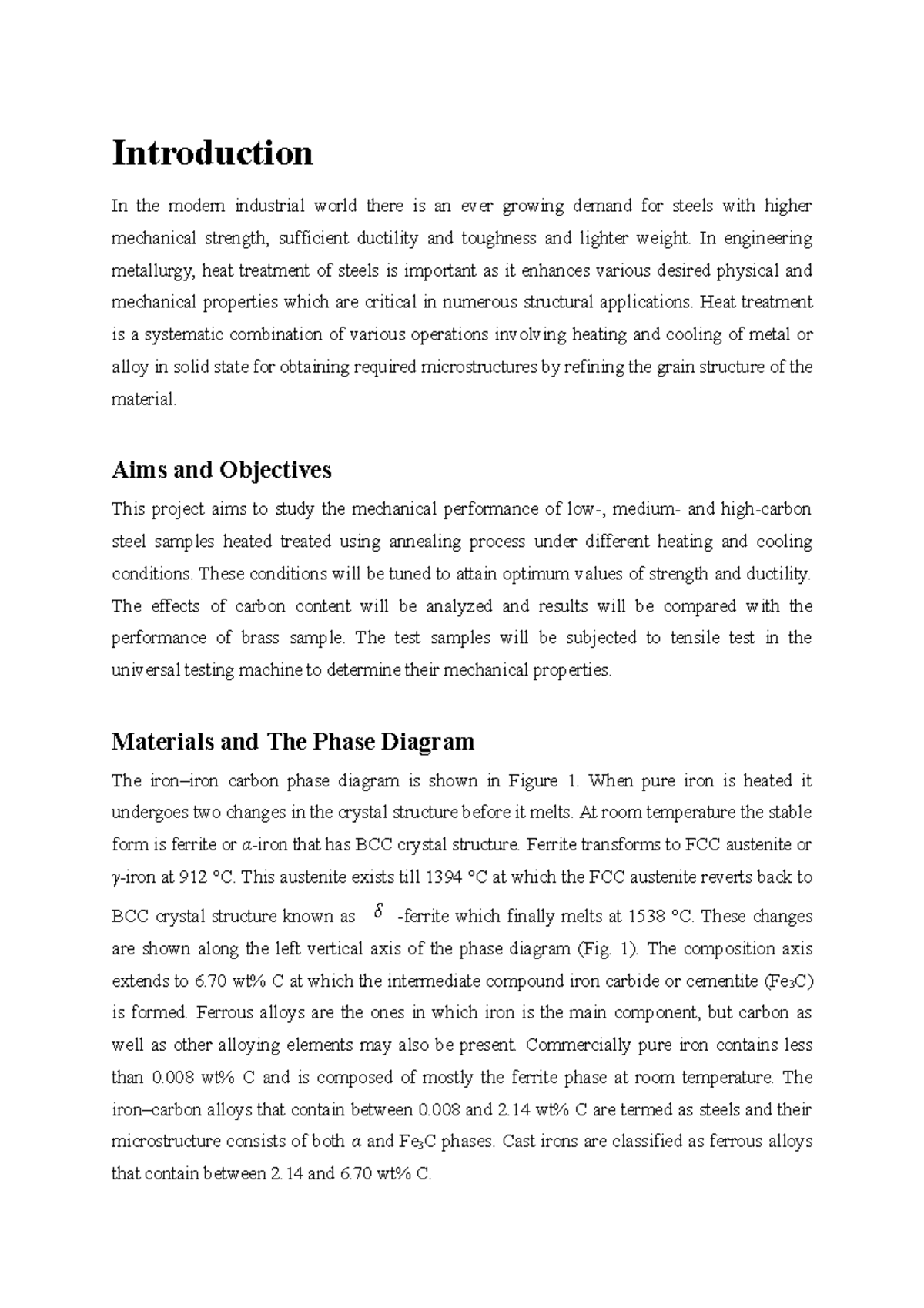 Materials Heat Treatment V 1 - Introduction In the modern industrial ...