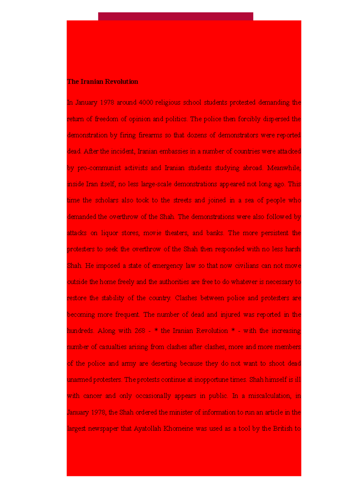 Study History The Iranian Revolution The Iranian Revolution In study-history-the-iranian-revolution-the-iranian-revolution-in