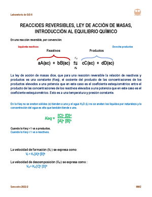 Kc y Kp - Ejercicios de practica Kc y Kp - Equilibrio Químico. Kc y Kp ...