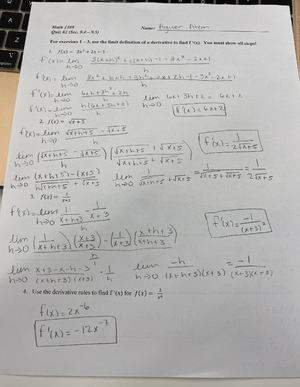 Section 11.5 homework - Math 1309 - Studocu
