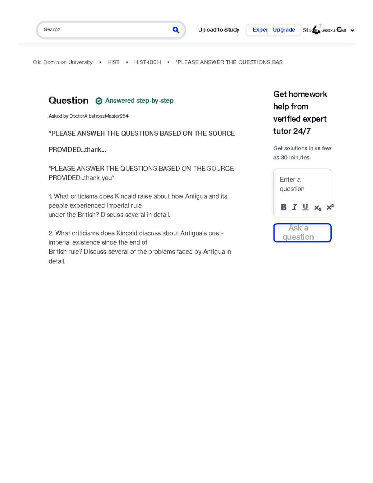 [Solved] Please Answer THE Questions Based ON THE Source Provided ...