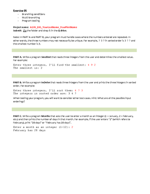 Exercise 03 - Basic Computation - Exercise 03 - Output practice Keyboard input Basic computation ...