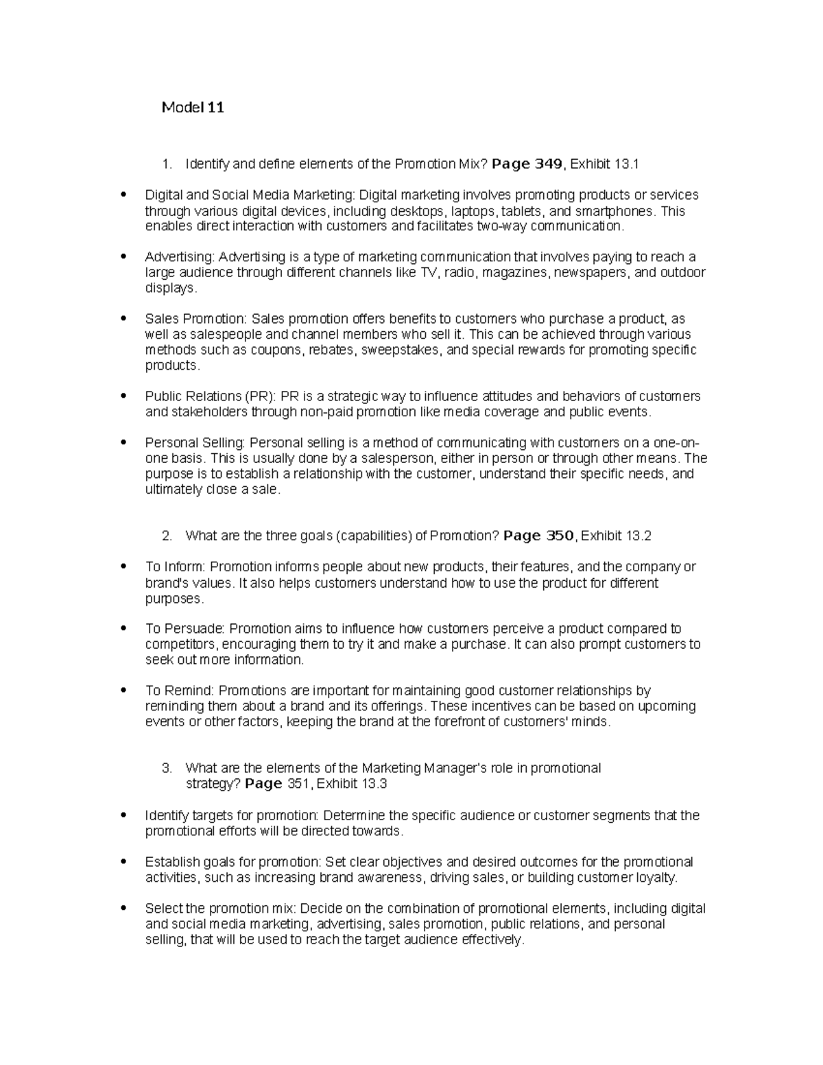 Module 11 Study Guide Questions - Model 11 1. Identify and define ...