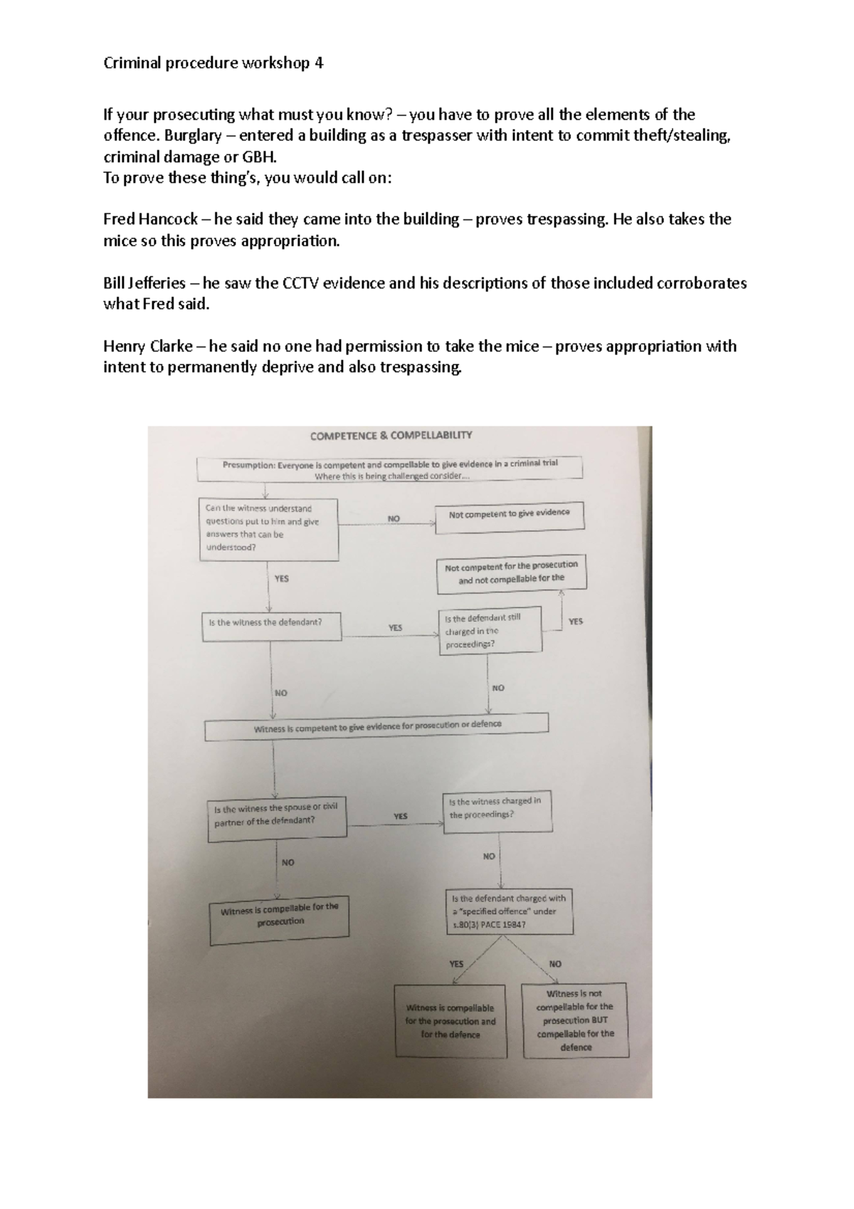 CRIM Procedure W4 - criminal process - If your prosecuting what must ...