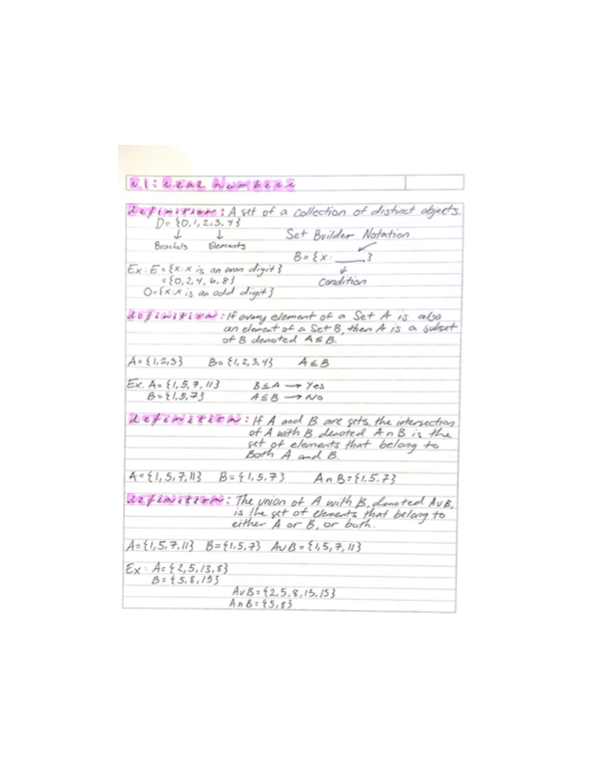 R1: Real Numbers - MAT 105 - Studocu