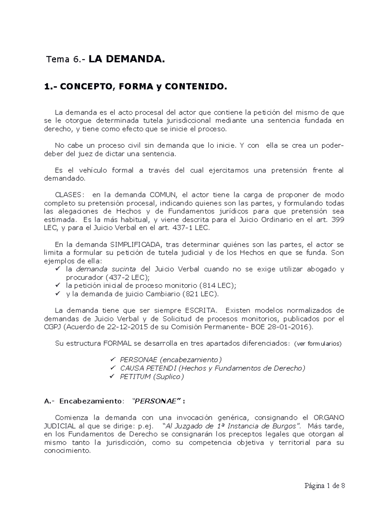 Tema 6 La Demanda - Tema 6.- LA DEMANDA. 1.- CONCEPTO, FORMA y ...
