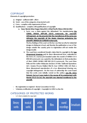 UIP2612 - Tutorial 1 (Introduction) - UIP2612 Intellectual Property Law ...