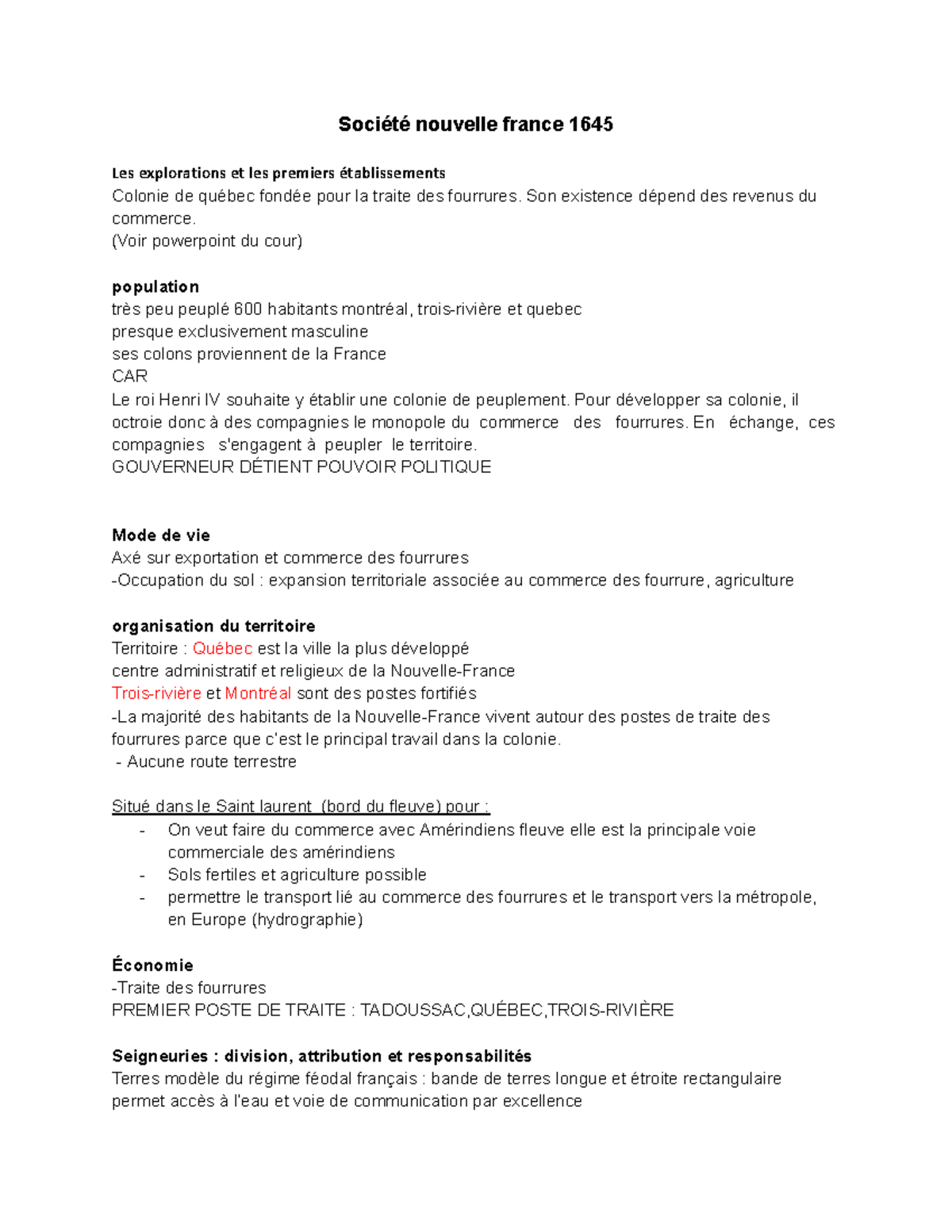 Résumé société nouvelle France 1645 1745 - Société nouvelle france 1645 ...