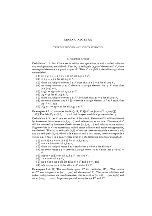 MATH2019 - Wits University - Linear algebra - Studocu