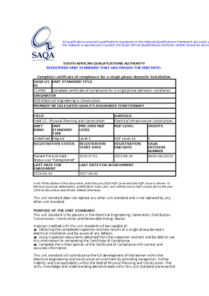 13683 Three Phase Coc - All qualifications and part qualifications ...