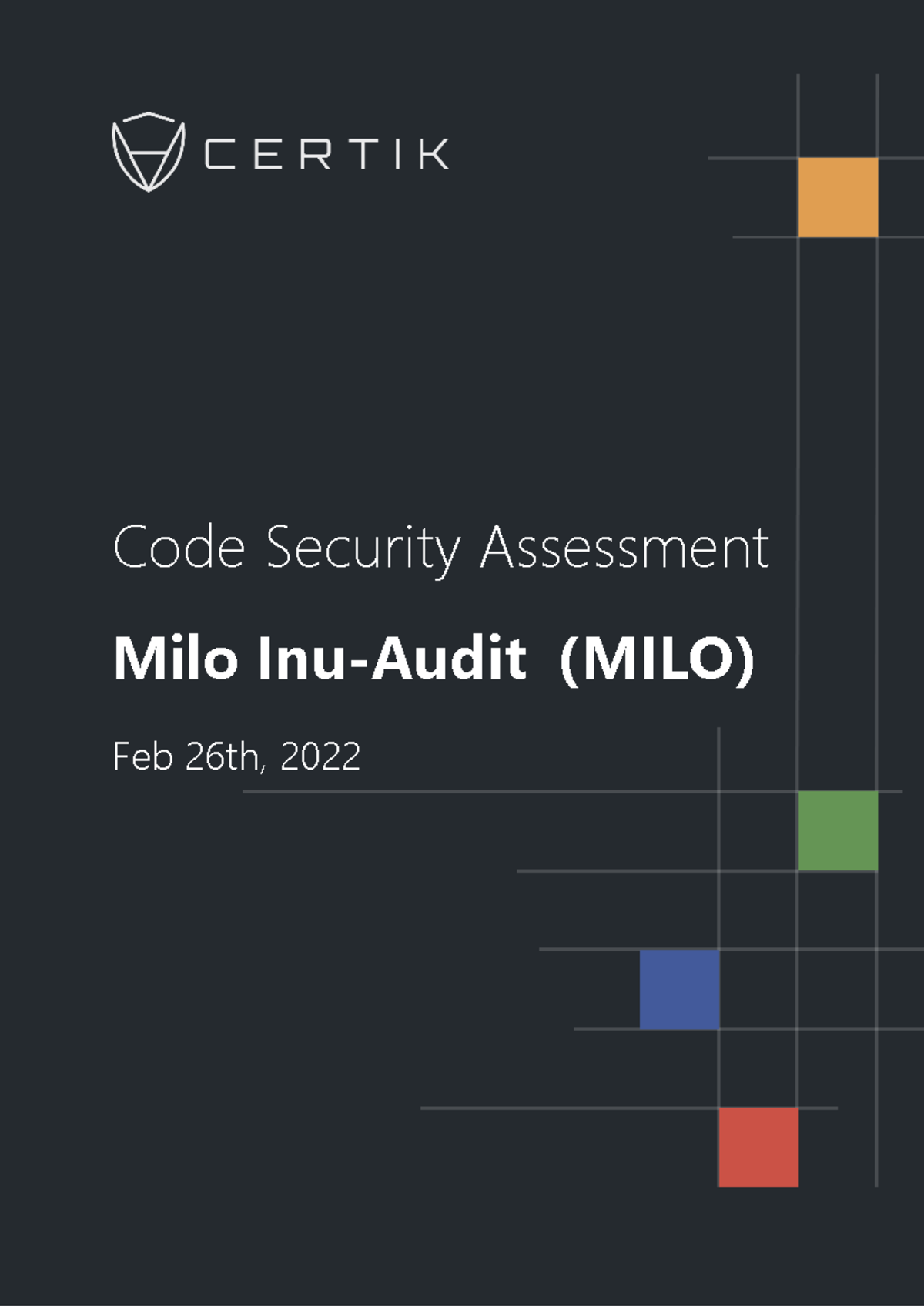 lecture notes of math239 - Code Security Assessment Milo Inu-Audit（MILO ...