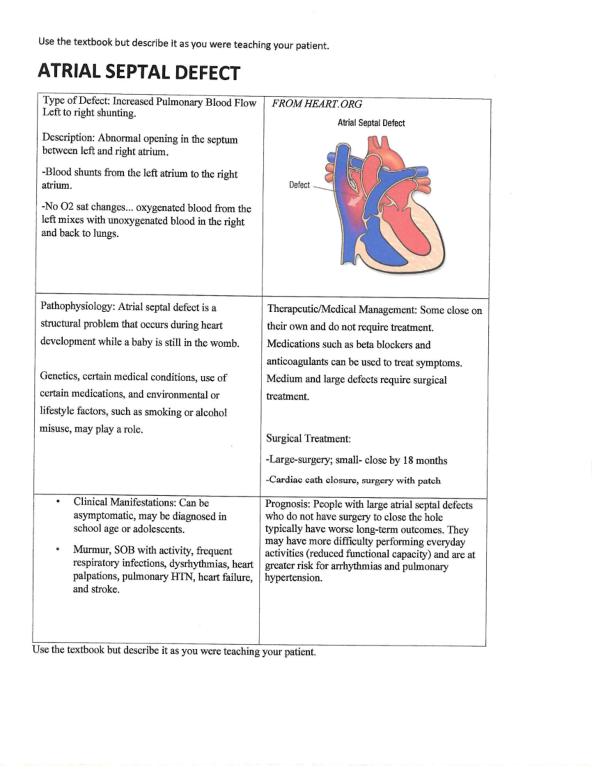 Pediatric Heart defects Exam 3 2 - NURB 3220 - Studocu