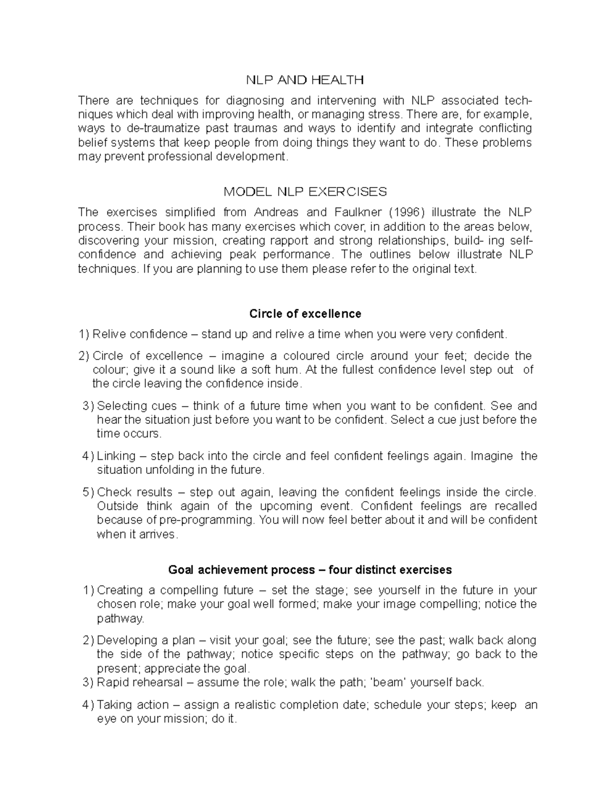 Nlp And Health There Are Techniques For Diagnosing And Intervening With Nlp Associated Tech