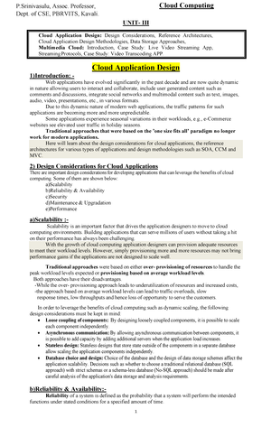 CC UNIT-1 Notes - jntua material for R19 - P, Assoc. Professor, Dept ...