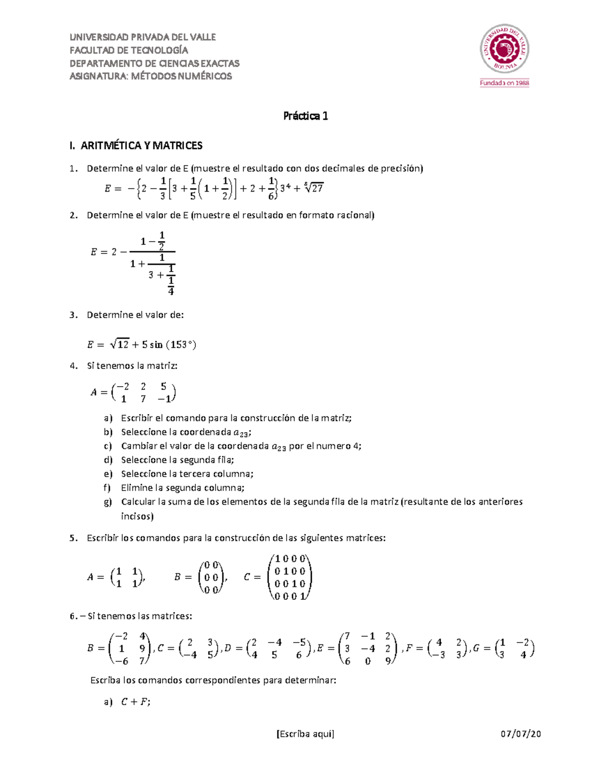 Práctica Nº1 MN - Metodos - Warning: TT: undefined function: 32 Warning: TT: undefined function ...