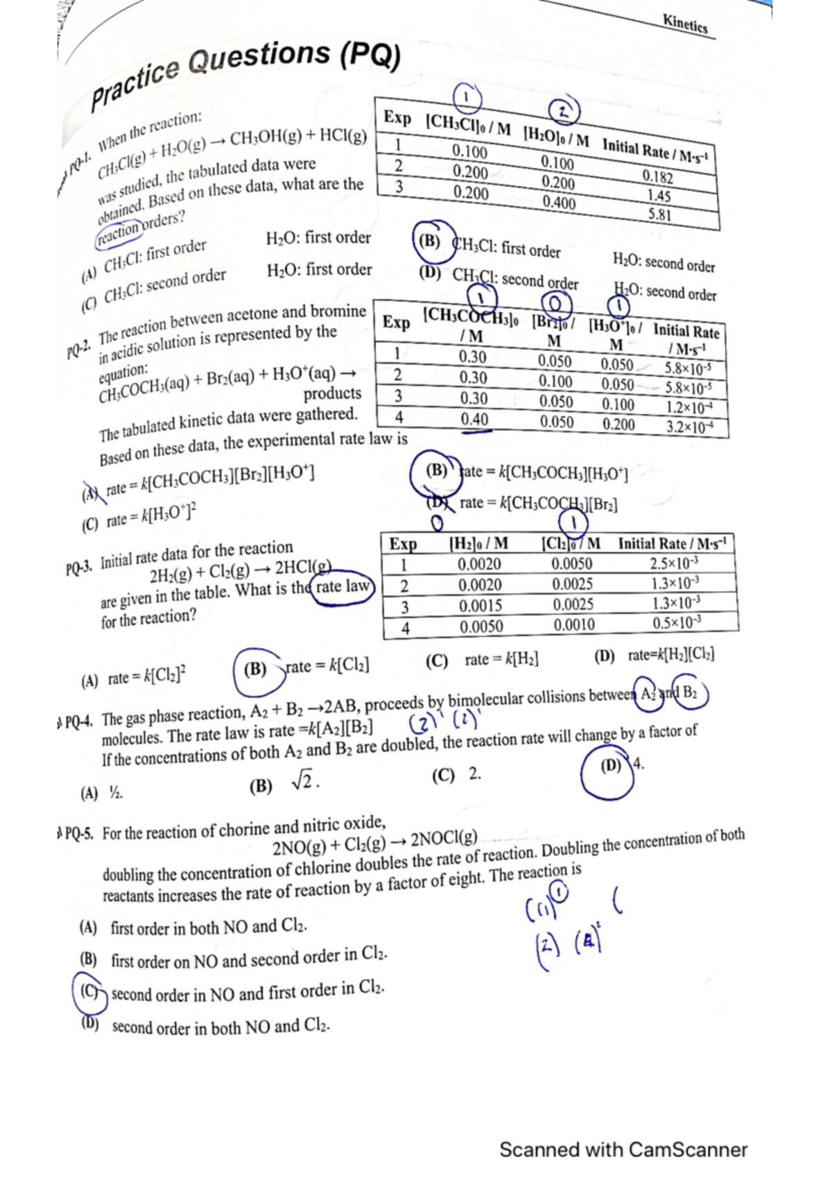 ACS final practice - CHE 202 - Studocu