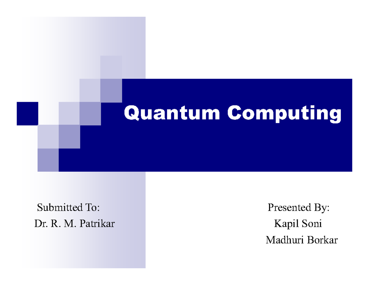 2932013 1 Quantum Computing Final - ė ĐĖėĉ2gđĉĒėĖąĐă - Studocu