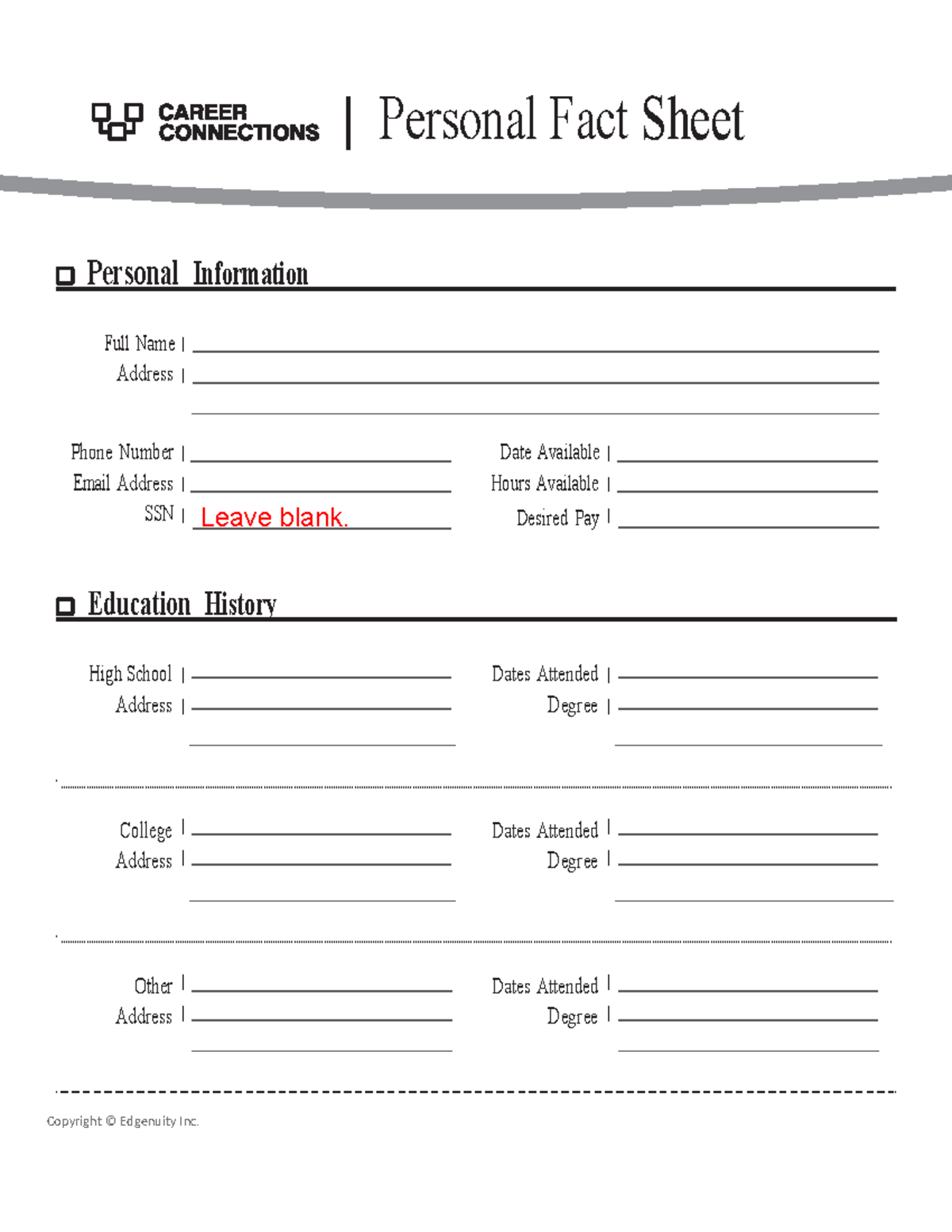 8510-06-02 studentdoc 1 - Personal Fact Sheet Personal Information Full ...