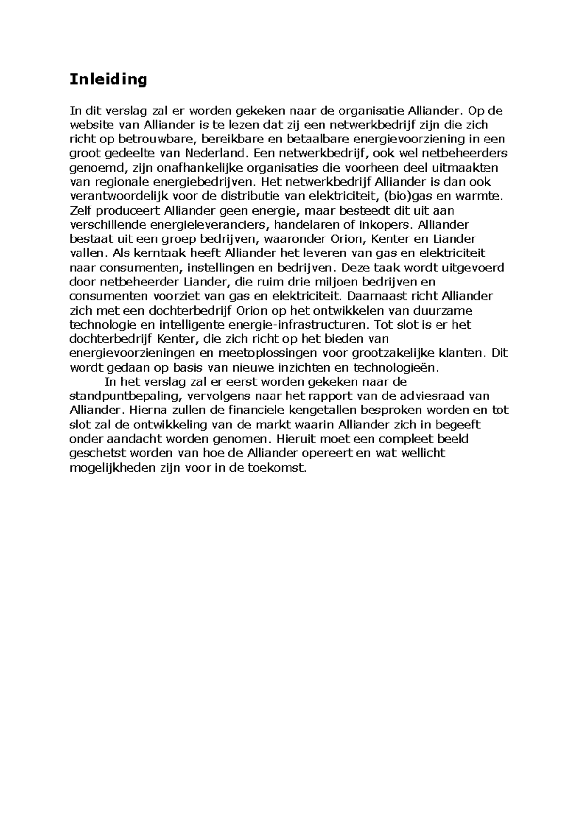 Alliander Annual report Achtergrond informatie - Inleiding In dit ...