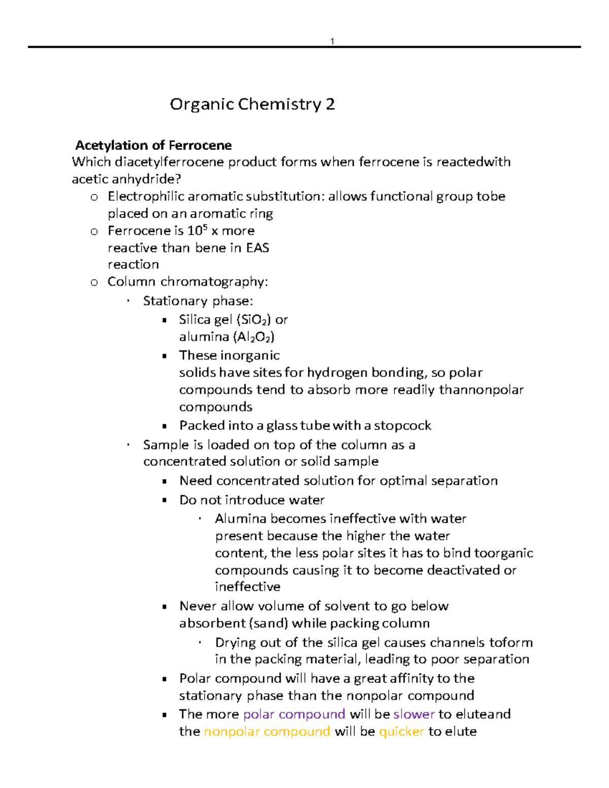 Organic Chemistry 2 - Studocu