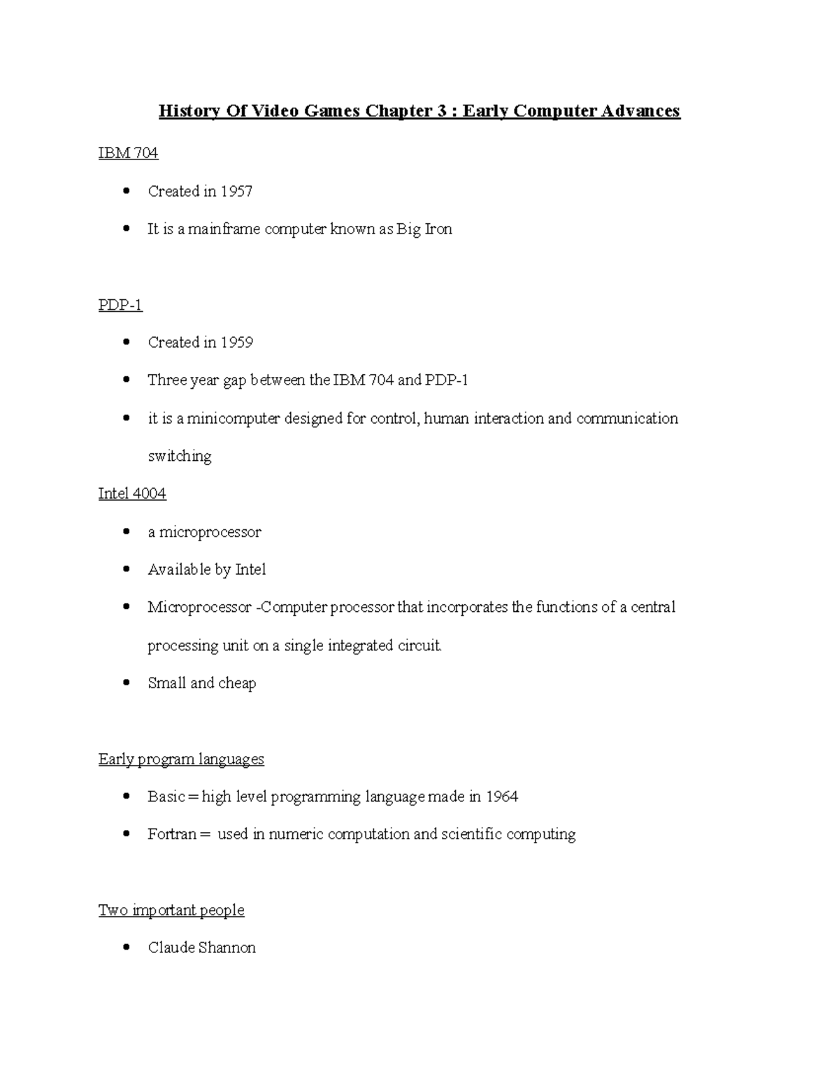 2021-Film 107-lecture notes week3 - History Of Video Games Chapter 3 ...