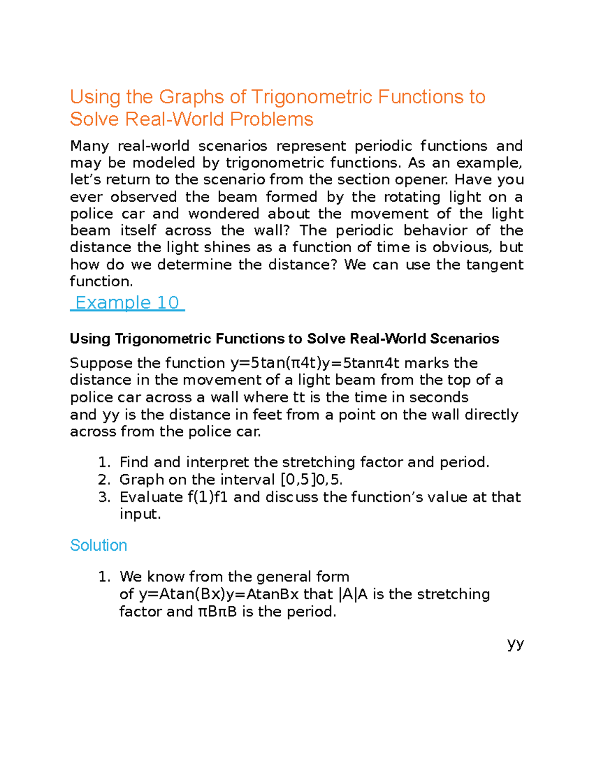 6-2 Reading and Participation Activities Graphs of the Other ...