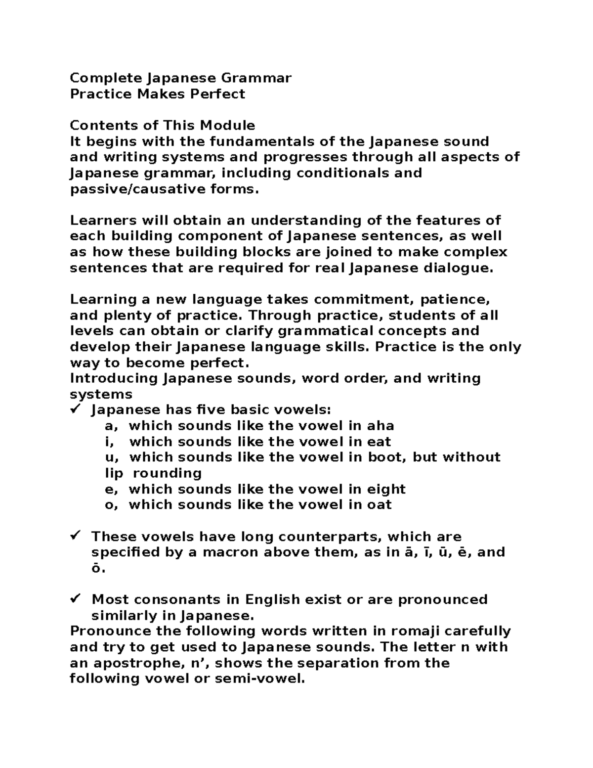 Complete Japanese Grammar - Complete Japanese Grammar Practice Makes ...