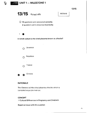 Life Span Development Milestone 2 - PSY2222 - Studocu
