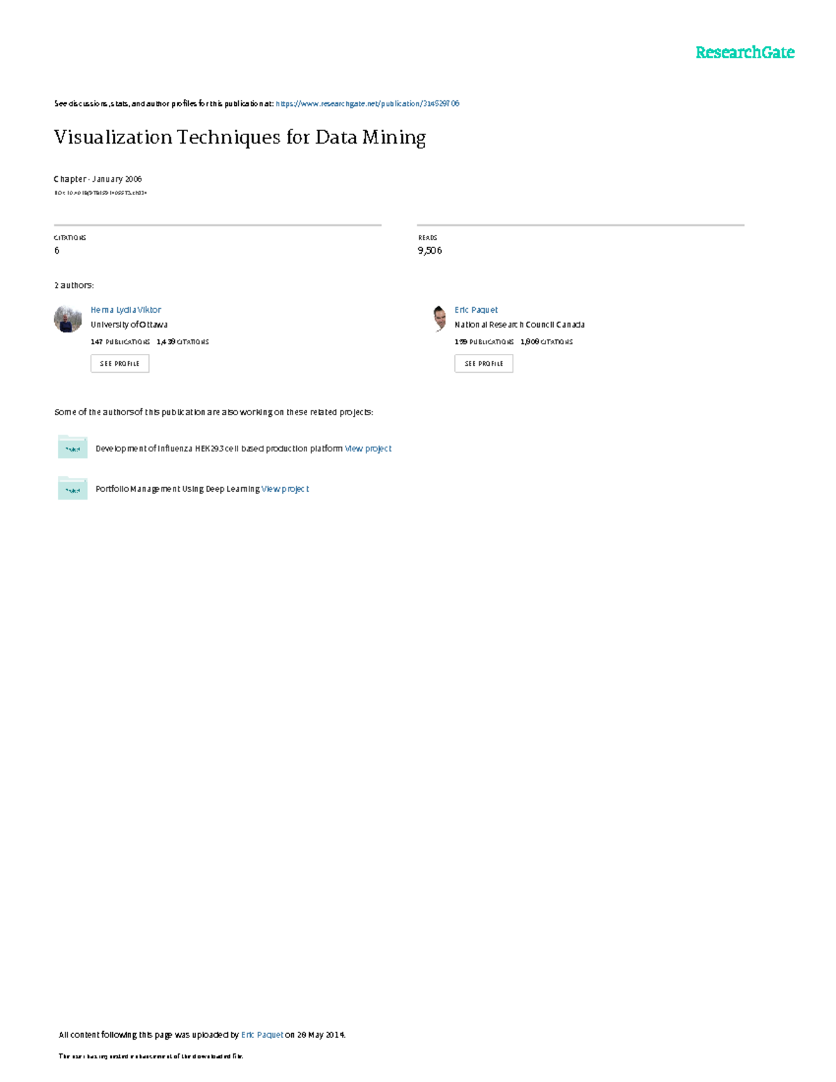 Visualization Techniques - See discussions, stats, and author profiles ...
