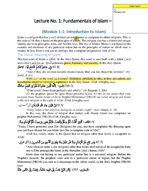 ISL 202 - ISL 202 Important handouts - Studocu