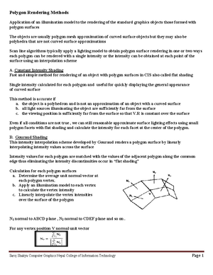 Computer Graphics - QB bank - Studocu