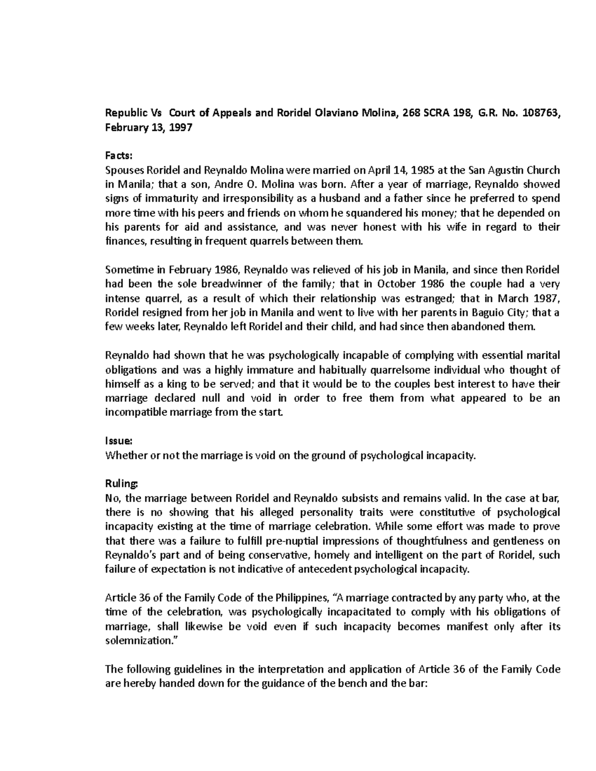 G.R. No. 108763, February 13, 1997 - Republic Vs Court of Appeals and ...