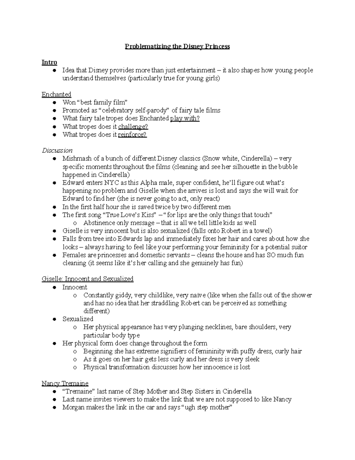 Problematizing the Disney Princess - Problematizing the Disney Princess ...