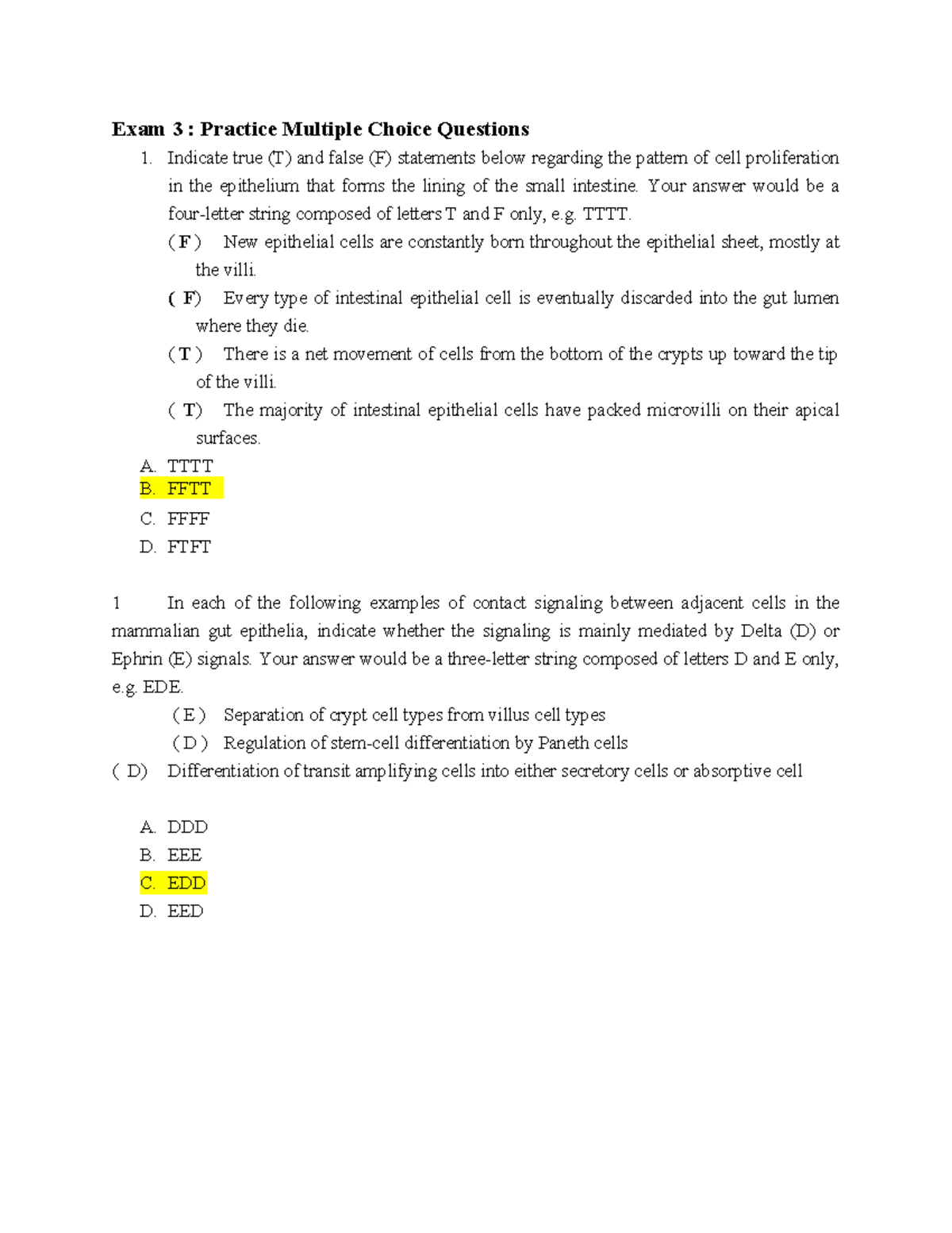 EXAM 3- Practice- Complex MCQ - Exam 3 : Practice Multiple Choice ...