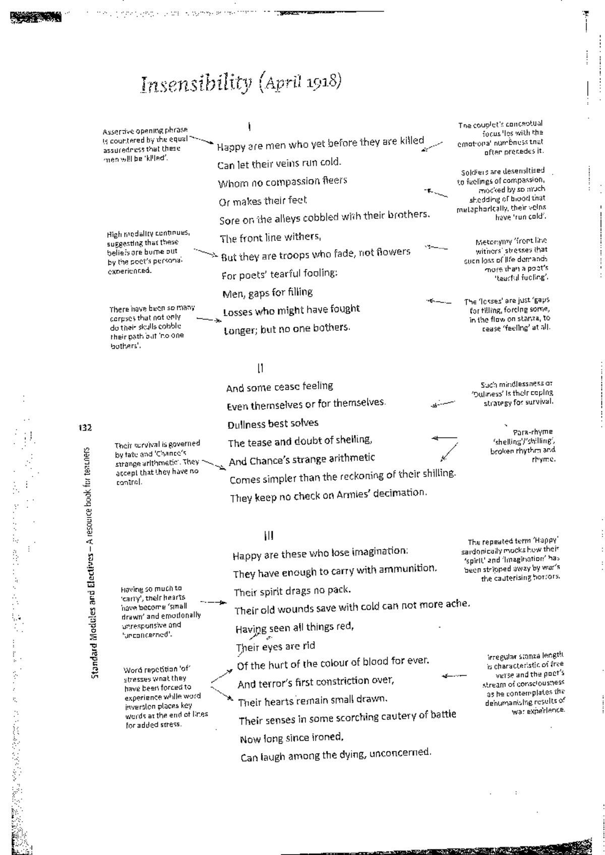 Insensibility - Studocu