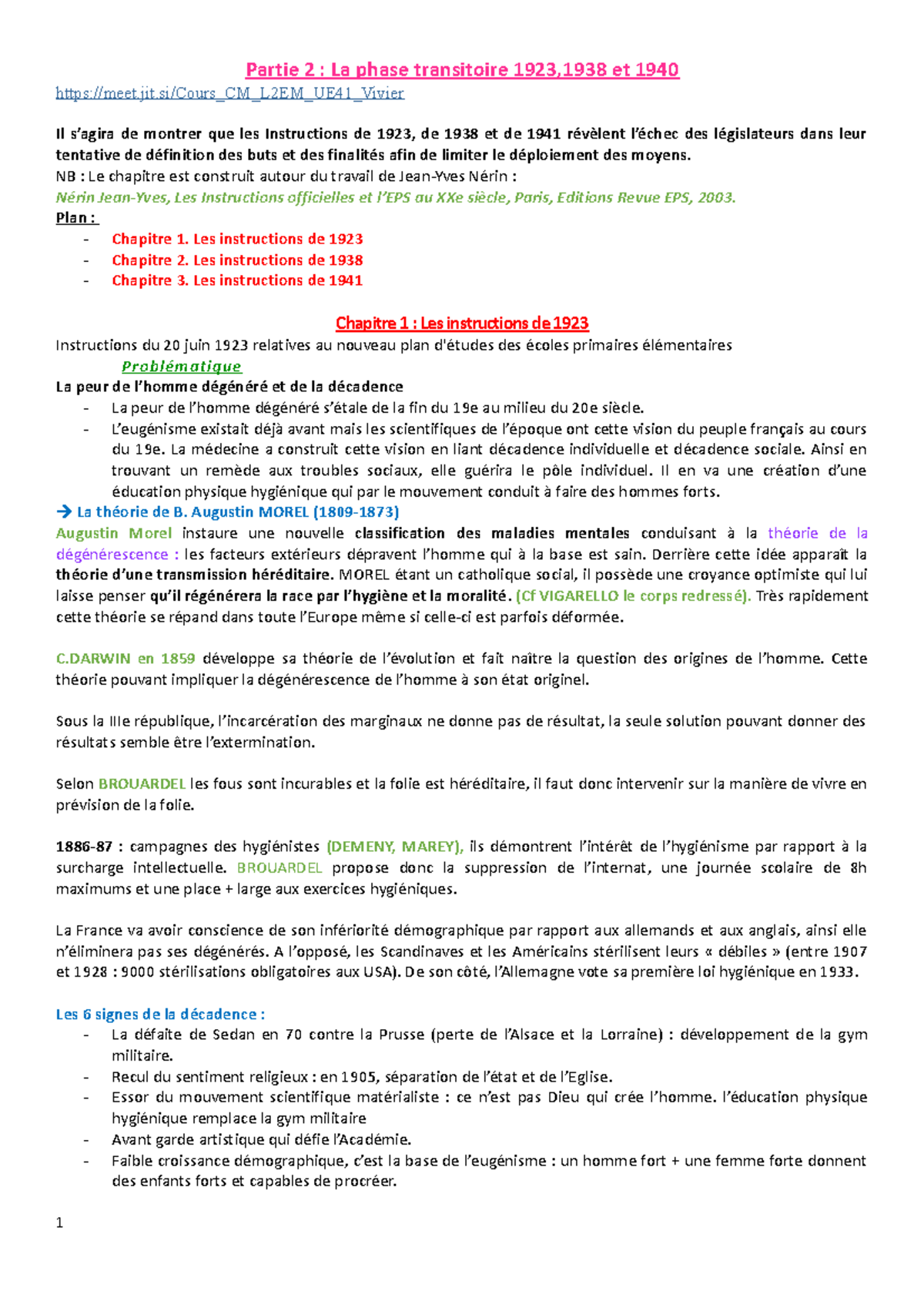 Partie 2-Phase transitoire - Partie 2 : La phase transitoire 1923,1938 ...