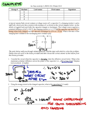 Week 8-Activity - This is the week 8 worksheet for phys. - In-Class Activity 7, Phys 259, Winter ...