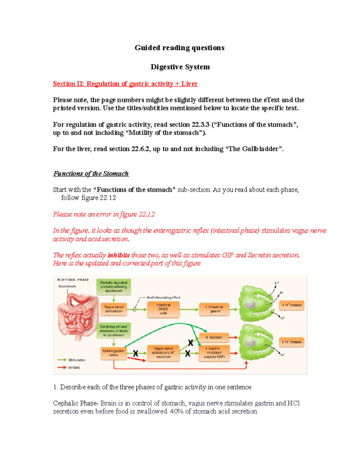 12 II - GRQ- Digestive System II - Guided reading questions Digestive ...