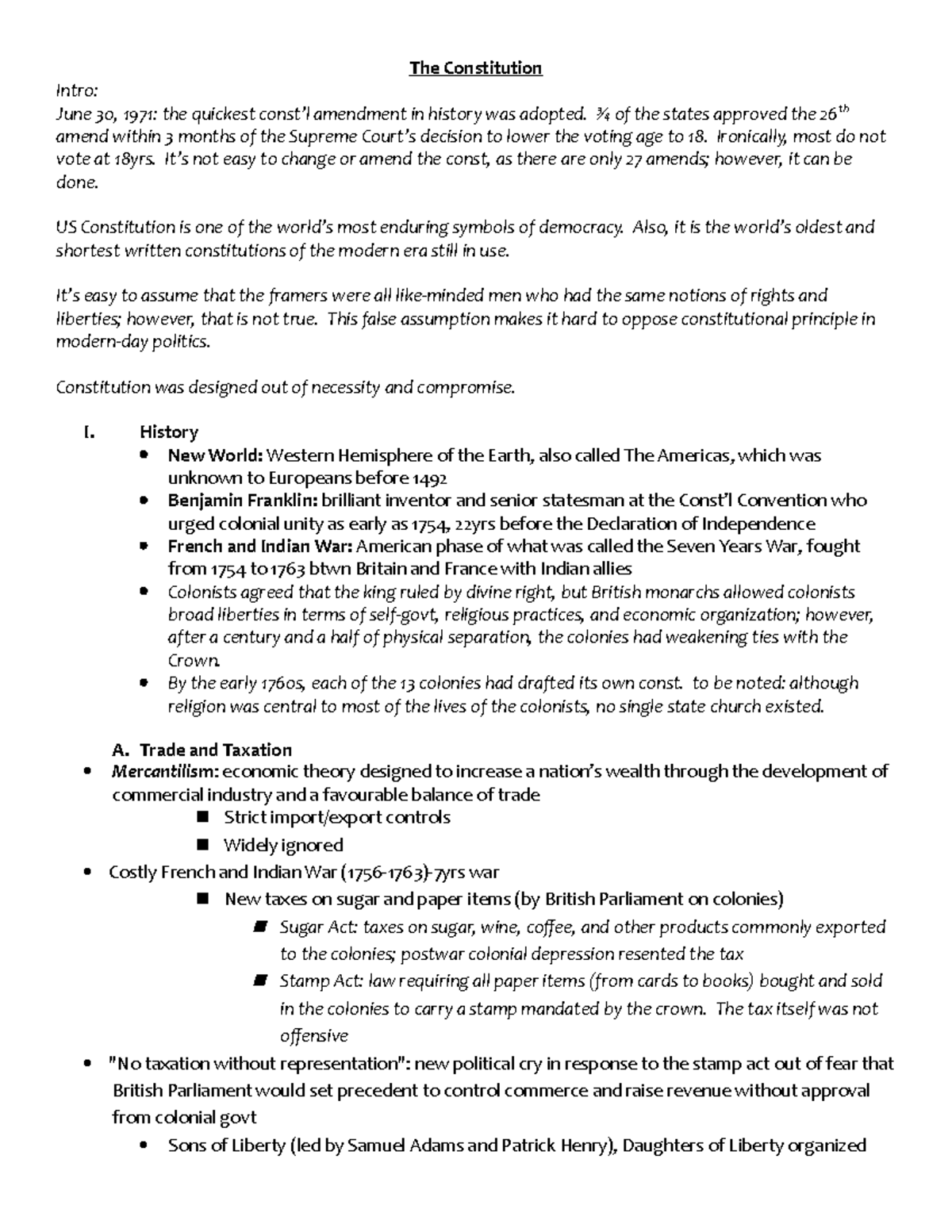 The Constitution - All kinds of federal government materials. - The ...