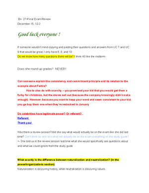 Study Guide 2b - Introduction to Interpersonal Communication COMM 120 ...