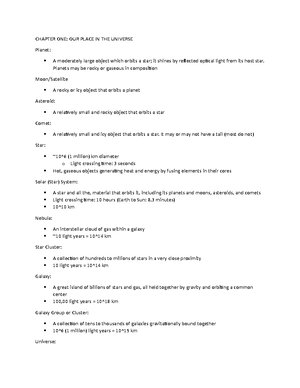 AY 101 Chapters 6-10 - AY 101 Chapters 6- 10 Pre-lecture Overview ...