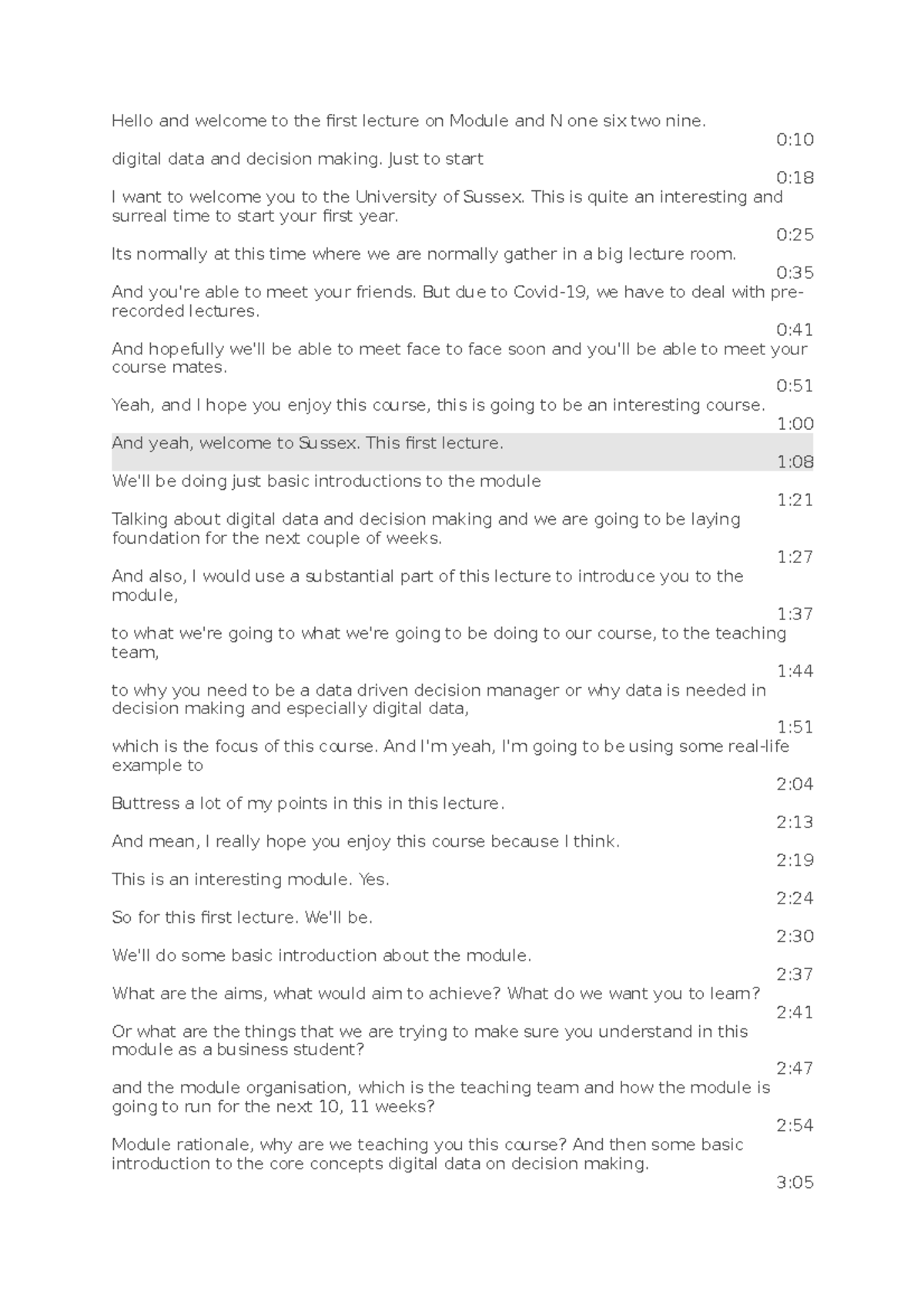 DDM T1 - DDM T1 - Hello and welcome to the first lecture on Module and ...