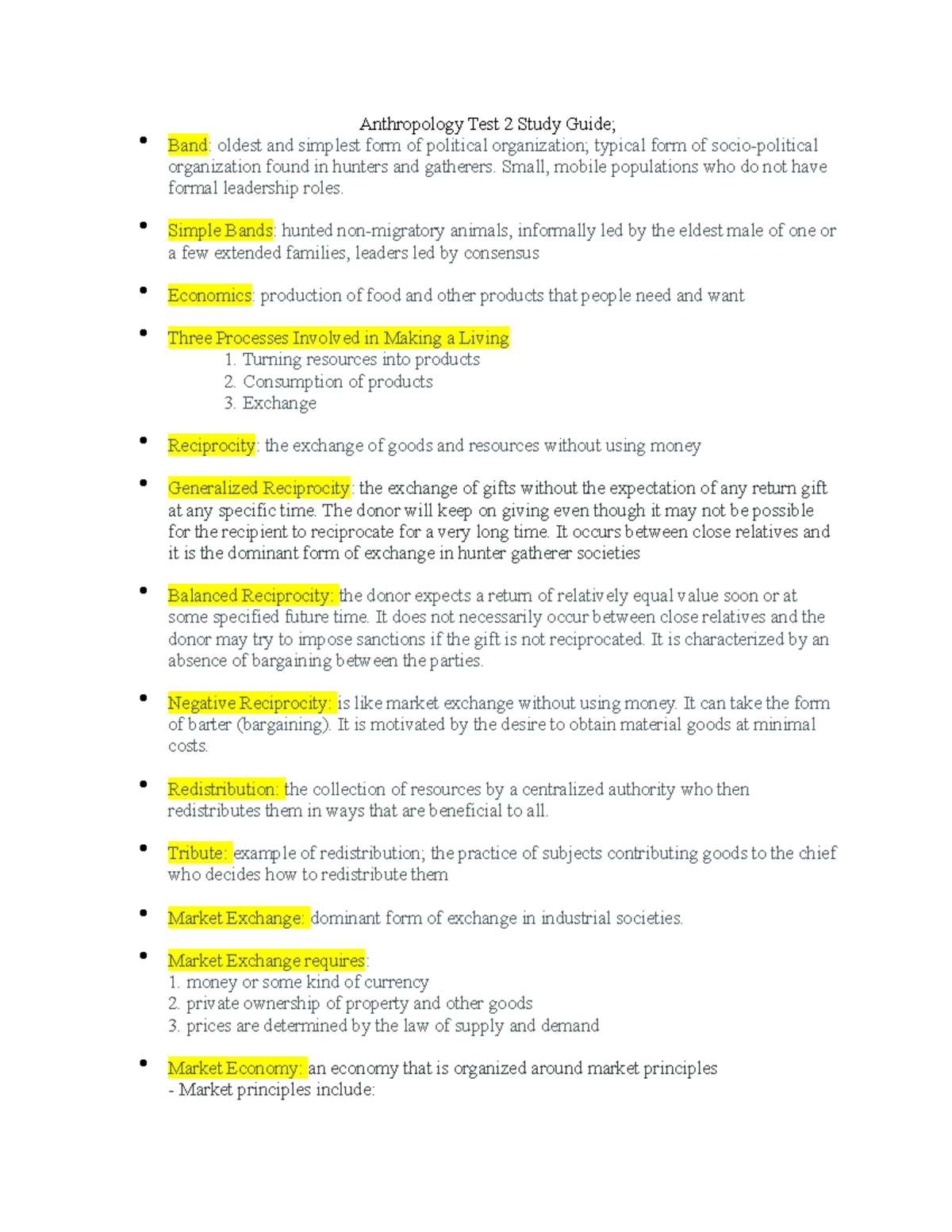 Human Cultural Diversity Test 2 Study Guide - Anthropology Test 2 Study ...