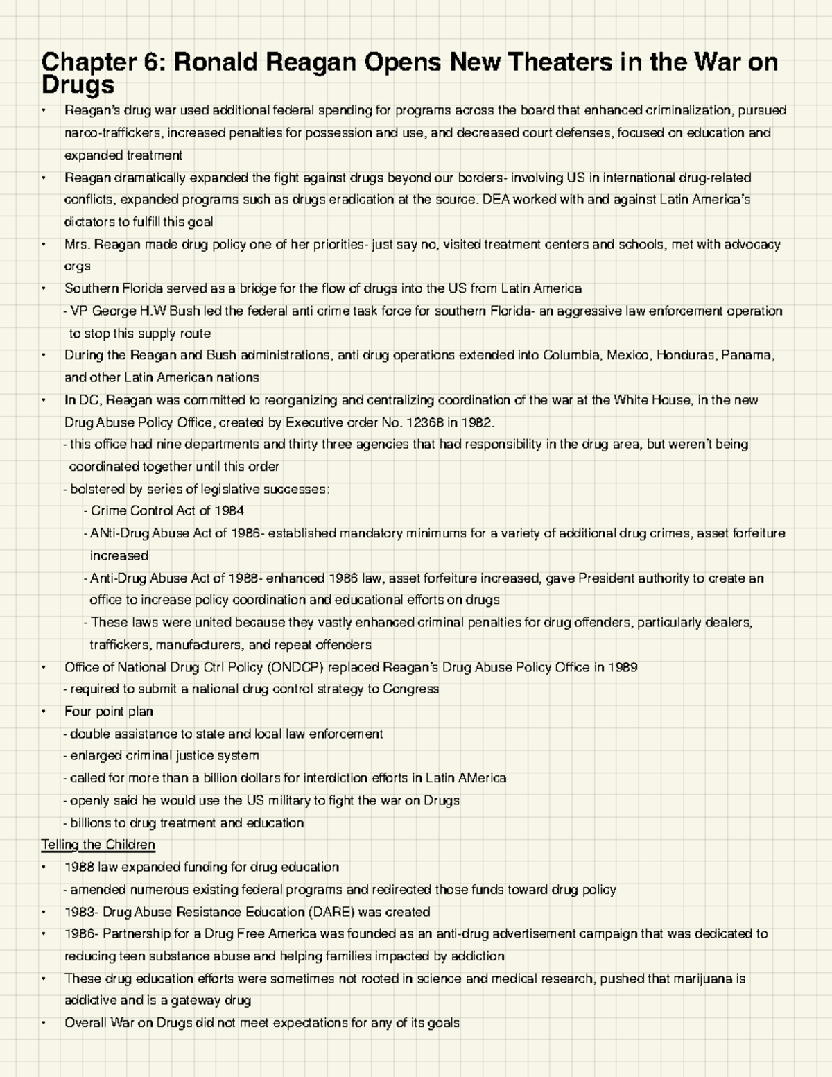 Marijuana a Short History Ch 6 Notes (CANN 03101) - Chapter 6: Ronald ...