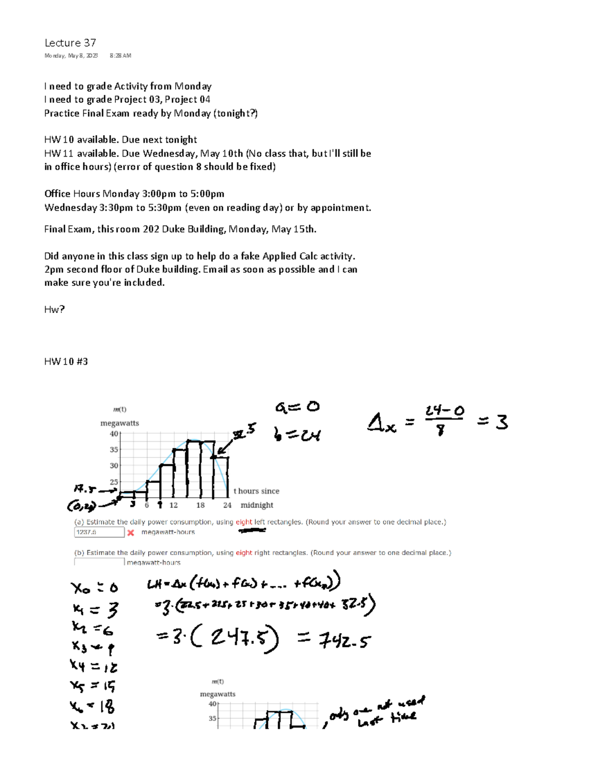 Lecture 37 - finding accumulation function values, differentiation of velocity function and ...