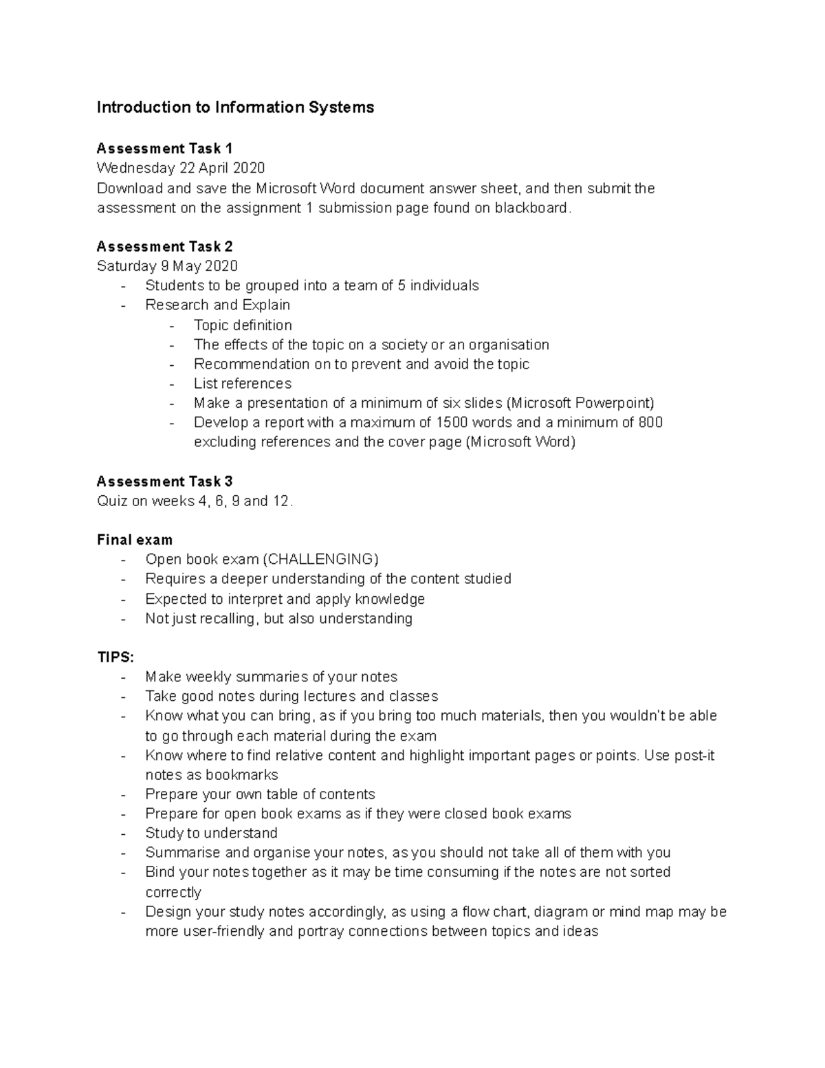 Introduction to Information Systems - HD - Full Notes - Introduction to ...