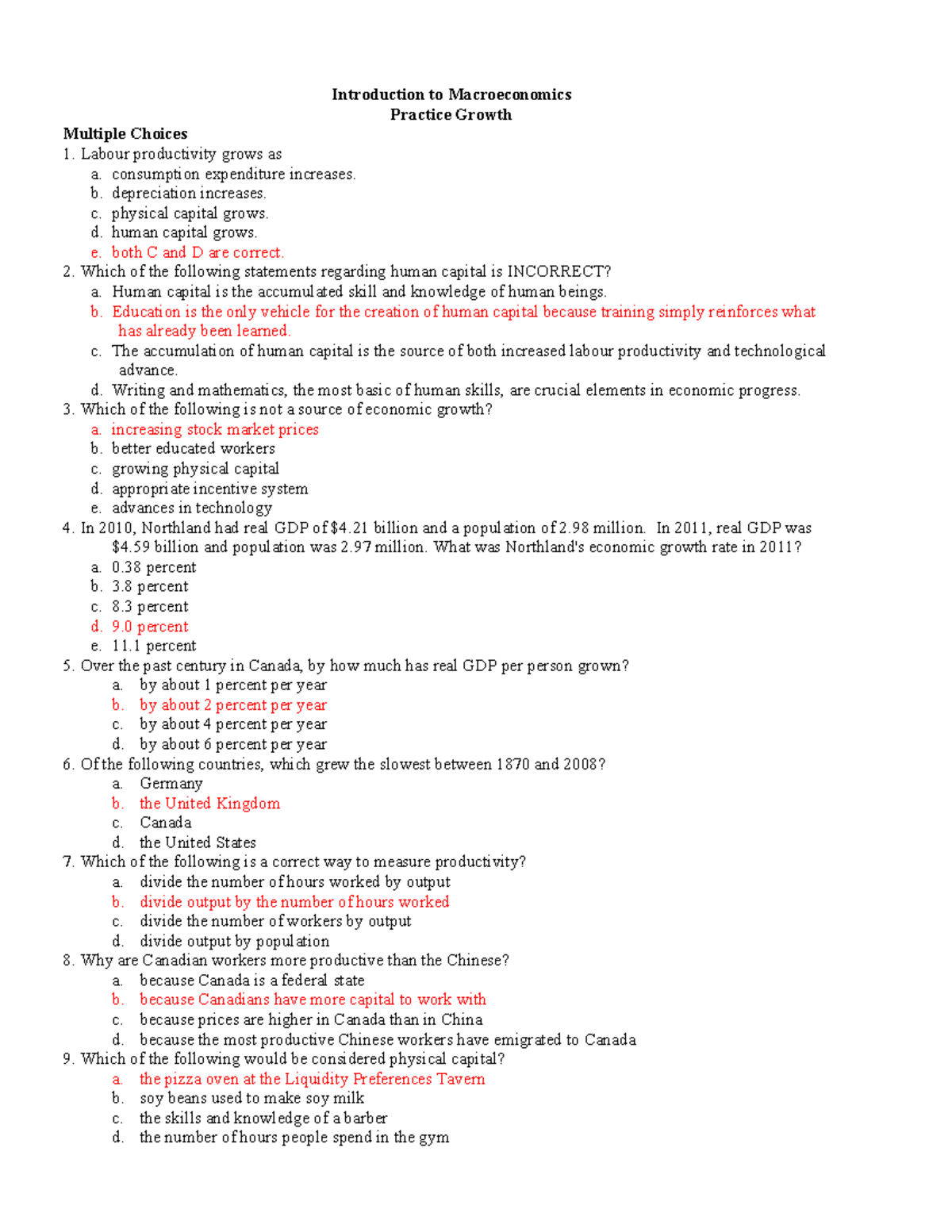 Practice #4 Growth ans - nmmmm - Introduction to Macroeconomics ...