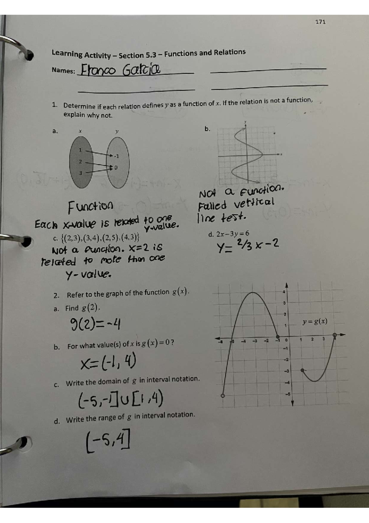 Math HW 5 - MAC1105 - Studocu