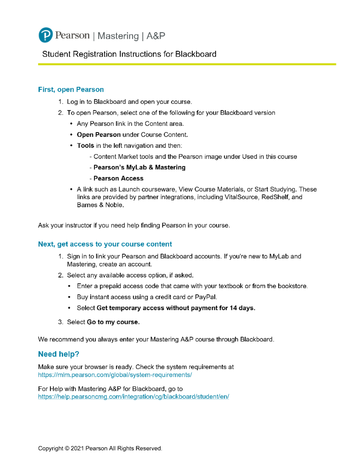 Principles of Anatomy and Physiology II (PSB 327) Spring 2022 - Student ...